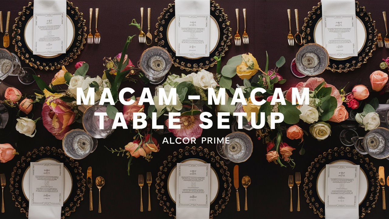 Macam-macam Table Set Up: Pengaturan Meja untuk Berbagai Acara